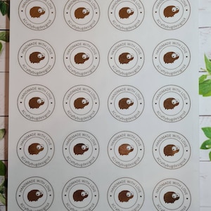 Transparent Metallic Personalised Stickers, Foil Stickers, See Through ...