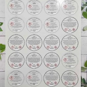 CLP Labels, Candle Stickers, Diffuser Labels, Ingredient Labels, Custom ...
