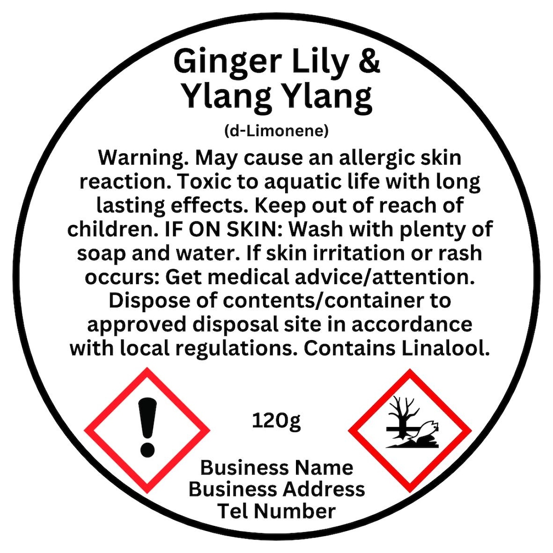 CLP Labels, Candle Stickers, Diffuser Labels, Ingredient Labels, Custom ...