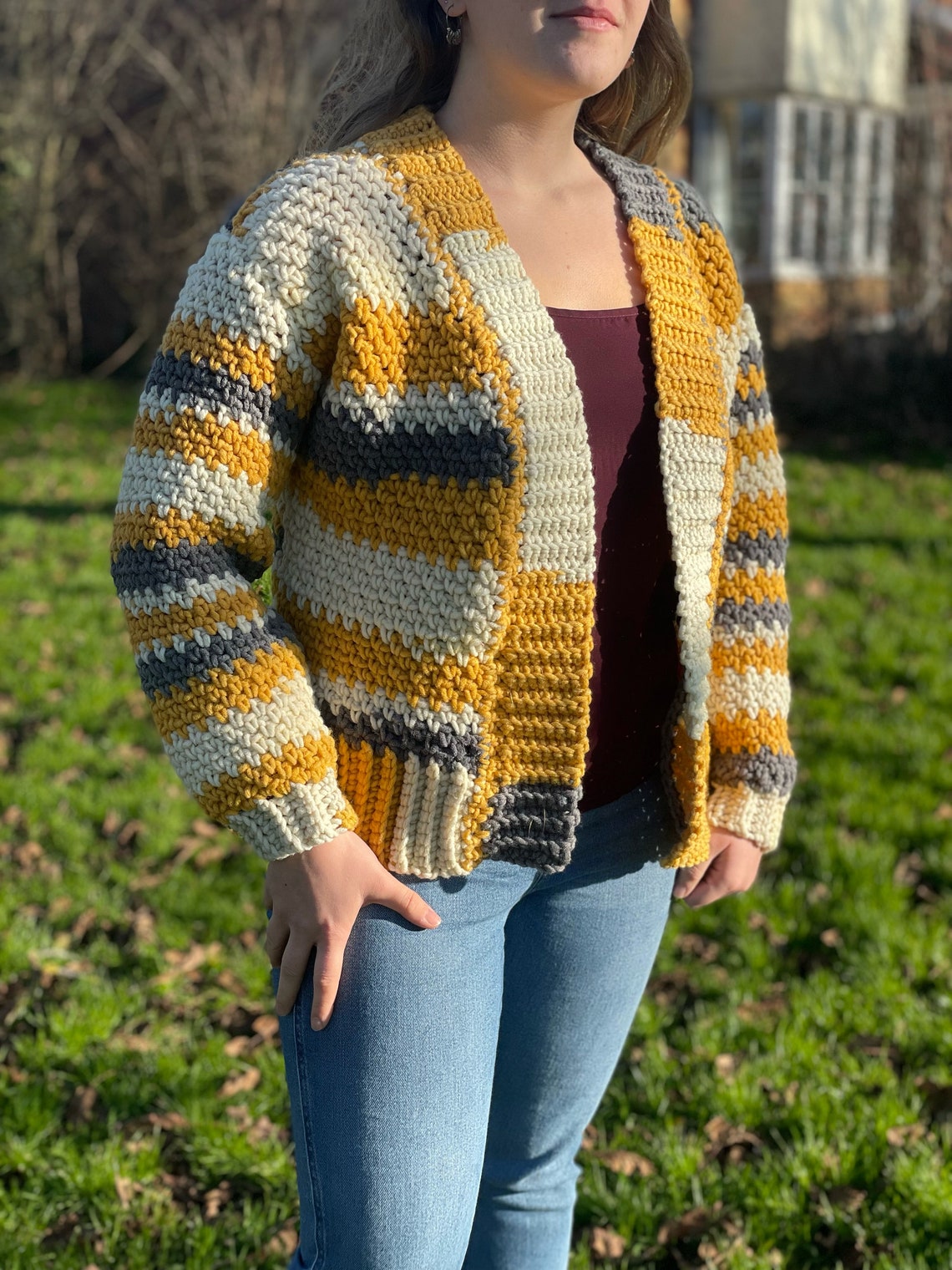 Cozy & Chunky Cardigan Pattern - Etsy
