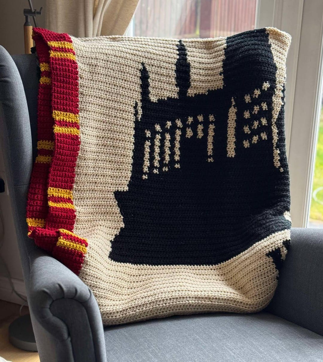 Magical Castle Crochet Blanket Pattern - Etsy