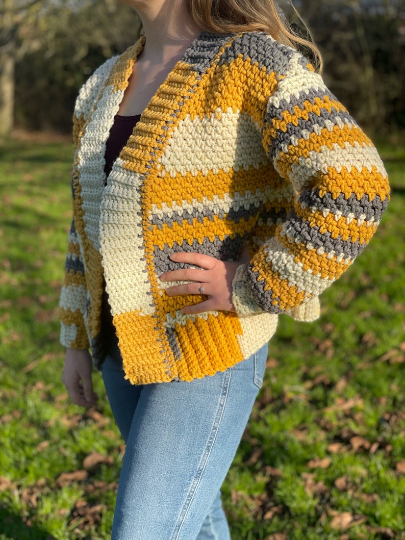 Cozy & Chunky Cardigan Pattern - Etsy