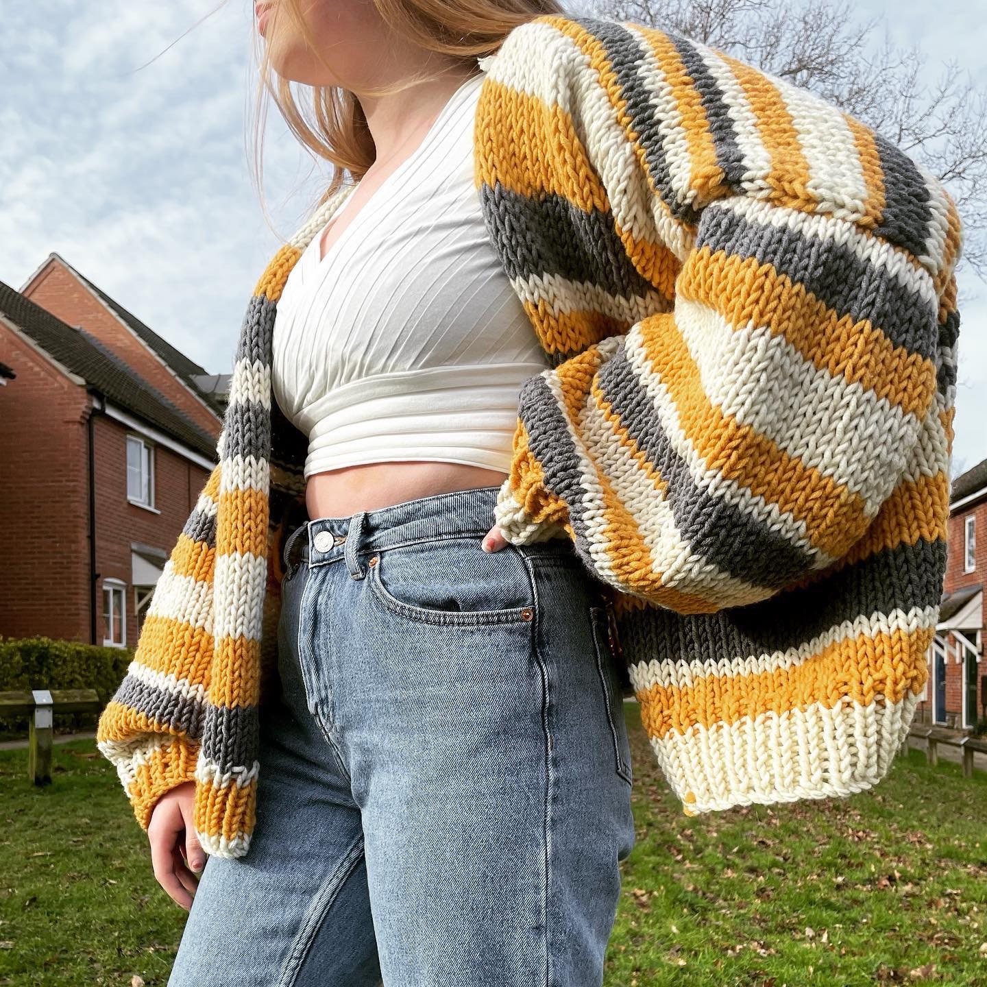Oversized Chunky Cardigan Knitting Pattern - Etsy