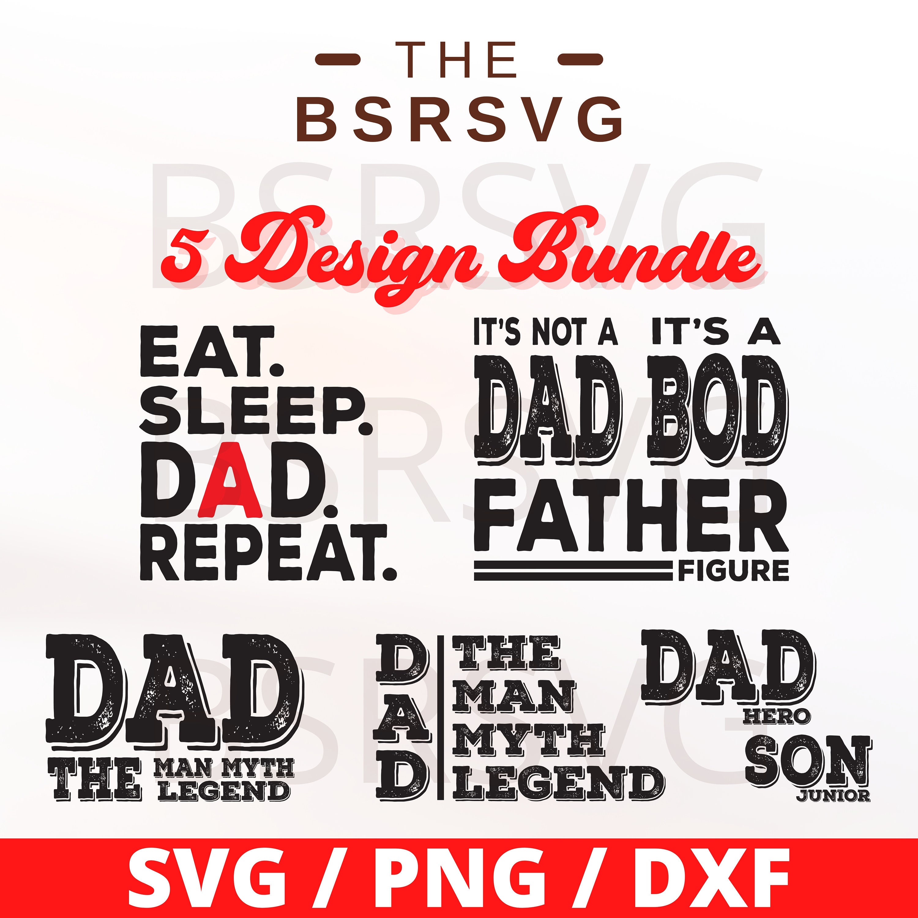 Dad SVG Bundle Father's Day SVG Eat Sleep Dad Repeat - Etsy