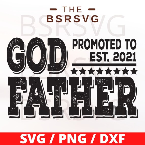 Promu parrain SVG fête des pères SVG papa SVG papa chemise | Etsy