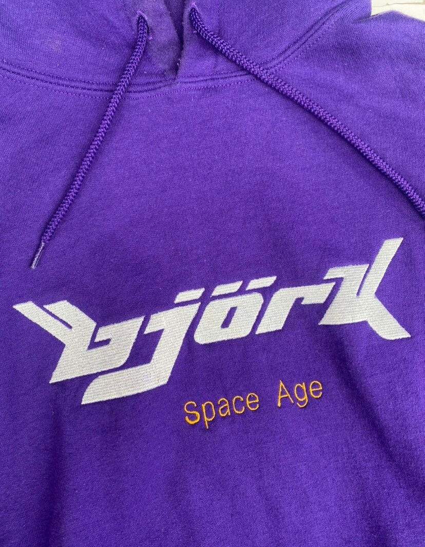 Bjork Space Age Hoodie Embroidered - Etsy 日本