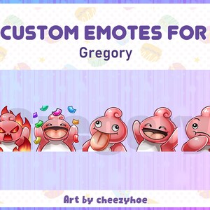 YCH Emotes Custom Emotes Badges Commission for Twitch,discord,trovo ...