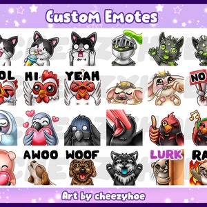 Custom Emotes | Badges Commission for Twitch,discord,trovo, Youtube ...
