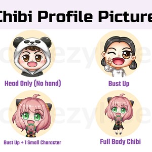 Chibi Commission Chibi Profile Picture Chibi Icon - Etsy