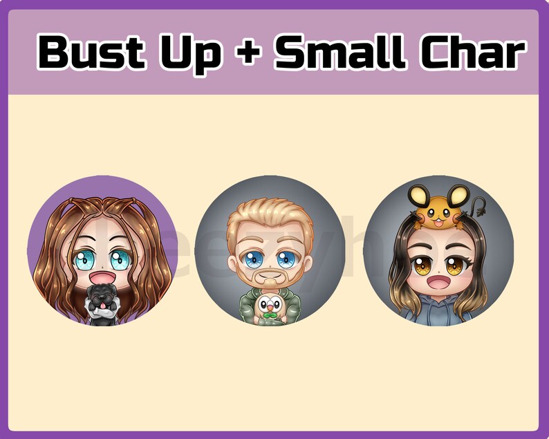 Chibi Commission Chibi Profile Picture Chibi Icon - Etsy