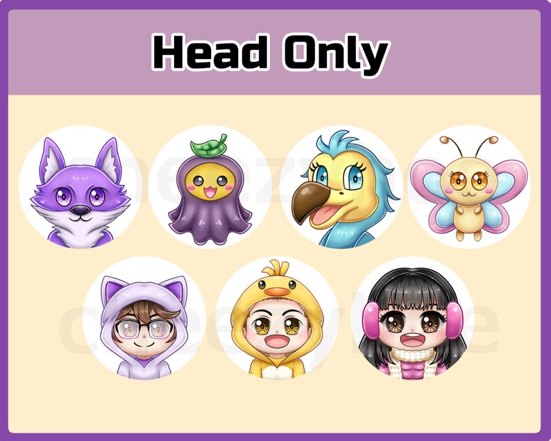 Chibi Commission Chibi Profile Picture Chibi Icon - Etsy