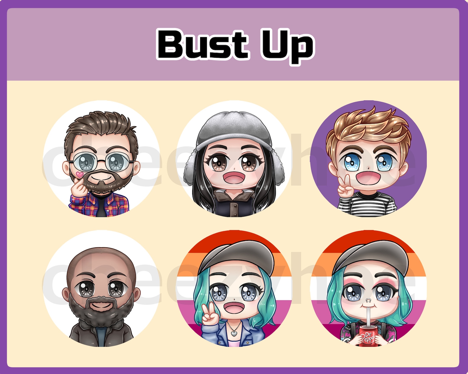 Chibi Commission Chibi Profile Picture Chibi Icon - Etsy