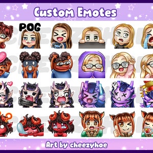 YCH Emotes Custom Emotes Badges Commission for Twitch,discord,trovo ...