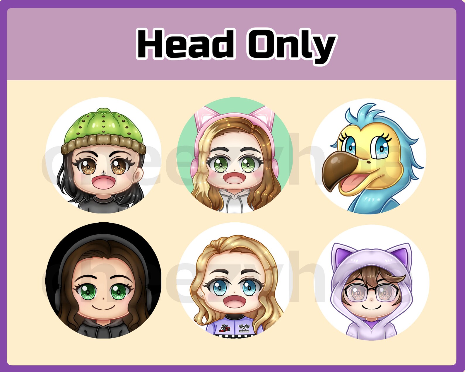 Chibi Commission Chibi Profile Picture Chibi Icon - Etsy