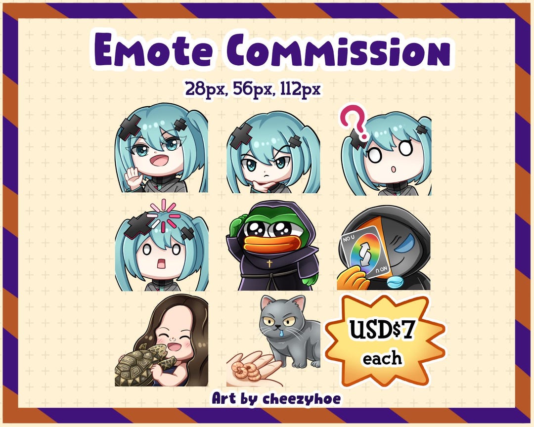 Custom Emotes | Badges Commission for Twitch,discord,trovo, Youtube ...