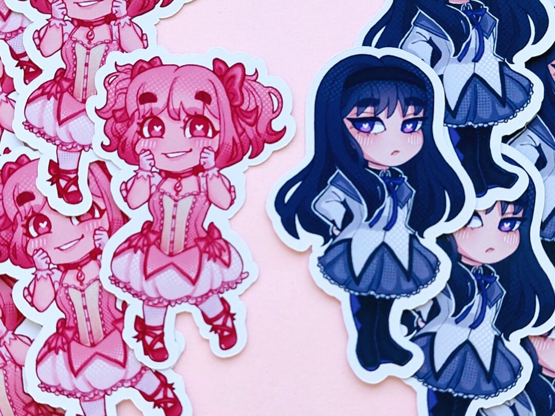 Madoka and Homura Stickers - Etsy