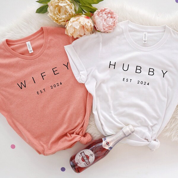Hubby Wifey Shirts Etsy