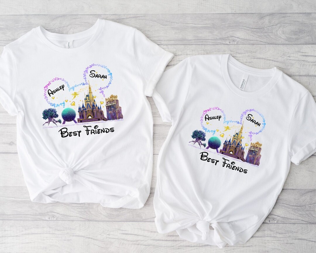 Disney With My Bestie Shirt, Disney Trip Shirt, Personalized Disney ...