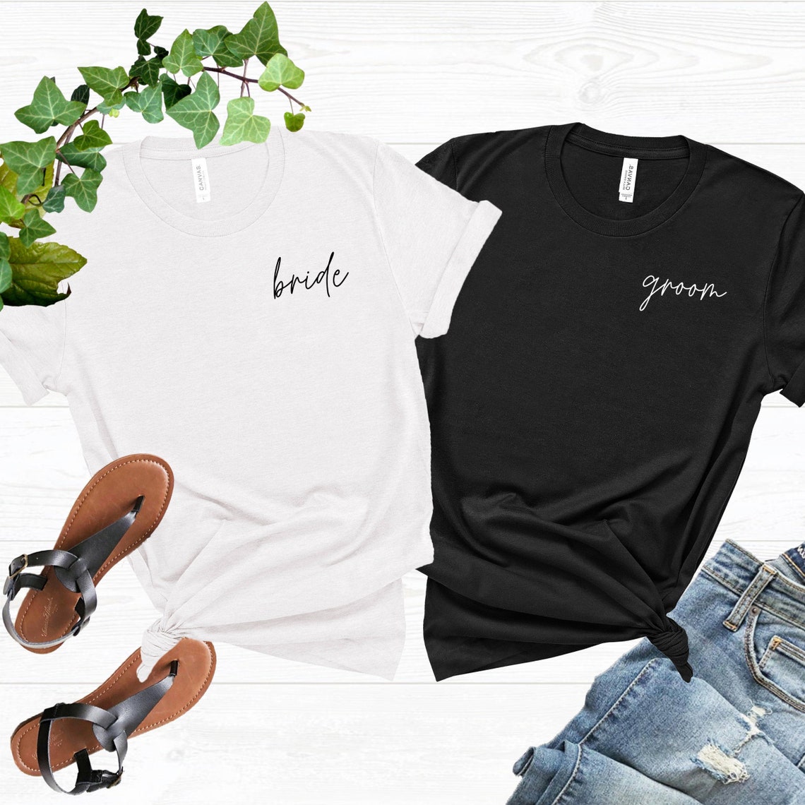 Bride and Groom Shirt Wedding Shirt Honeymoon Shirt Couples | Etsy