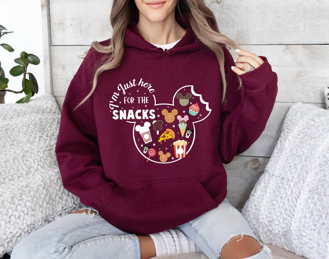 Disney Snacks Coffee Hoodie, Funny Family Matching Cute Snack Hoodie ...
