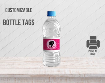 Barbie Birthday Water Bottle | Etsy