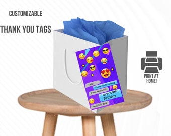 Emoji Thank You Card | Etsy