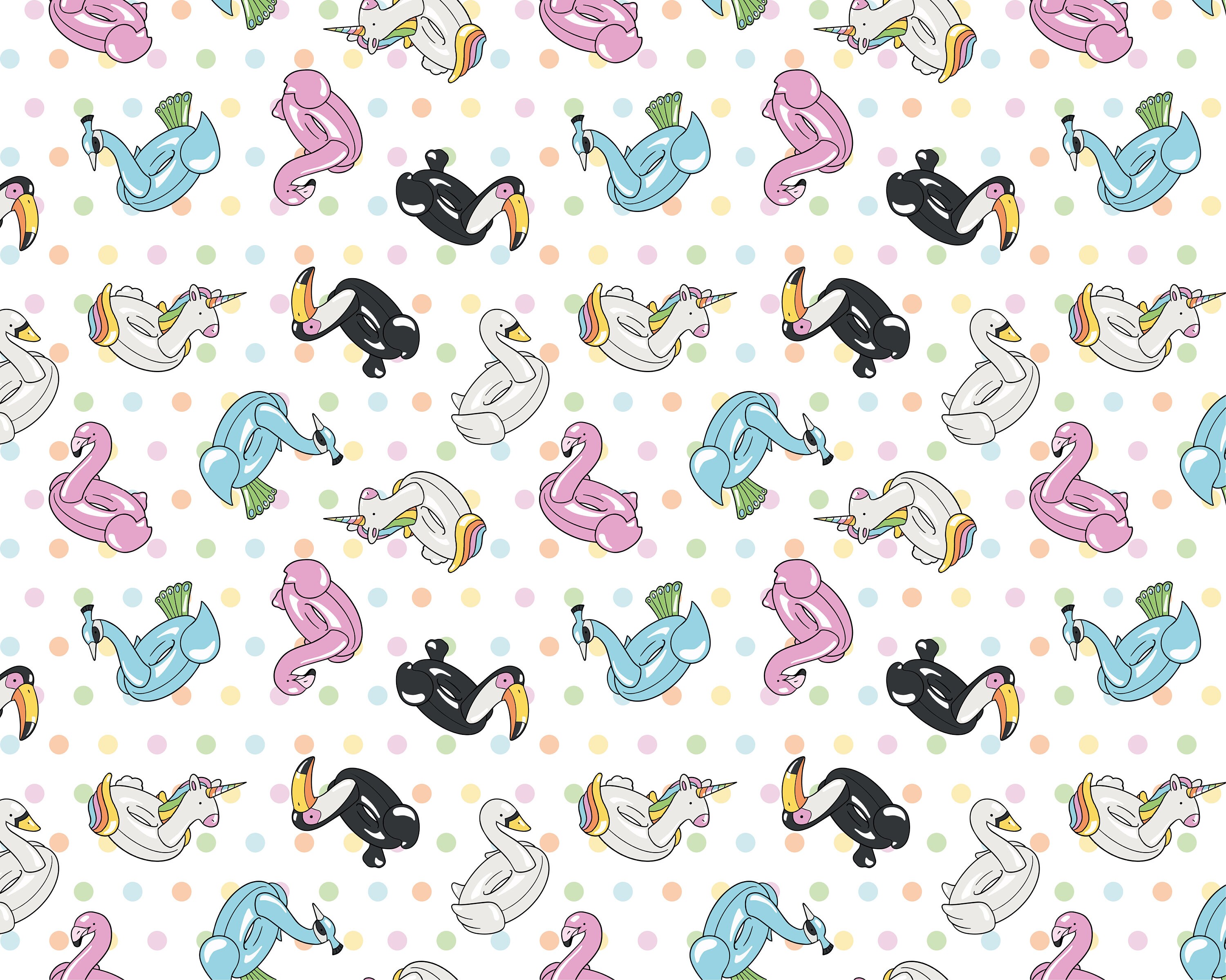 Pool Floaties Seamless Pattern Digital Download - Etsy