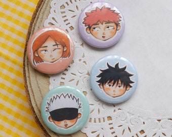 Button Jujutsu Kaisen - Etsy