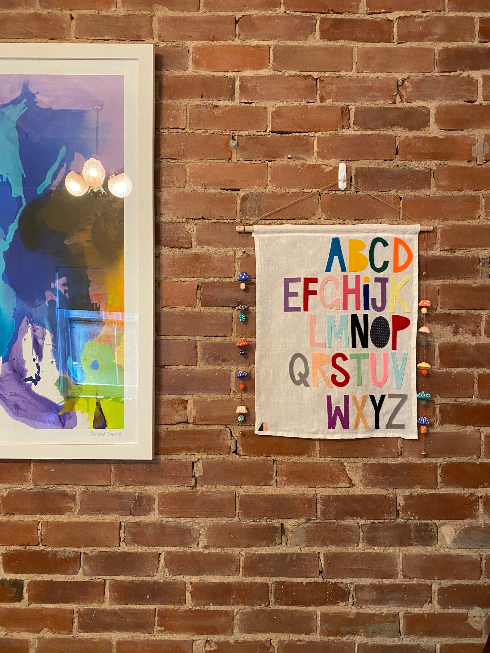 Alphabet Wall Hanging on Linen - Etsy