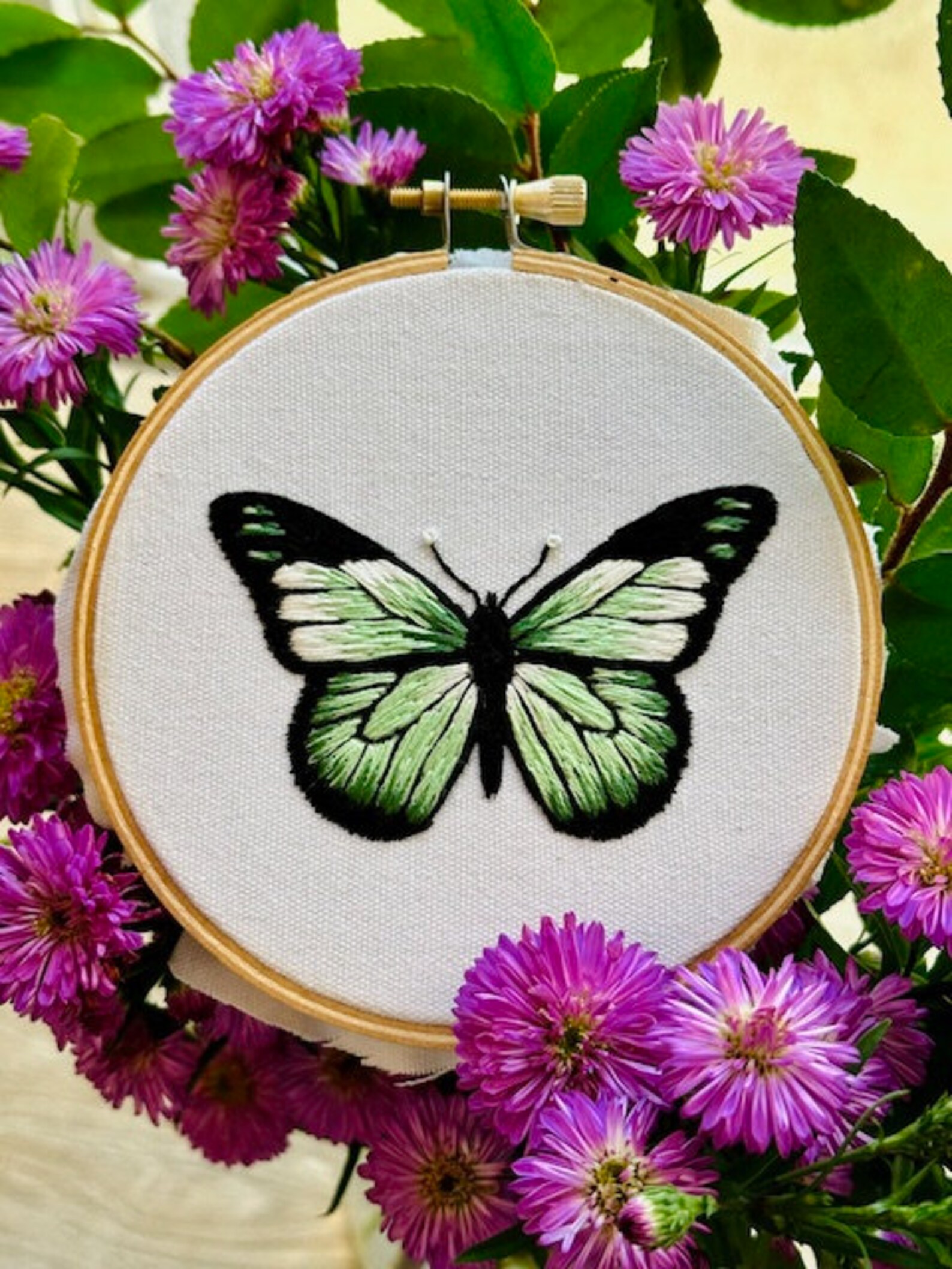 Green Monarch Butterfly Embroidery Pattern. DIGITAL DOWNLOAD ONLY. 4 ...