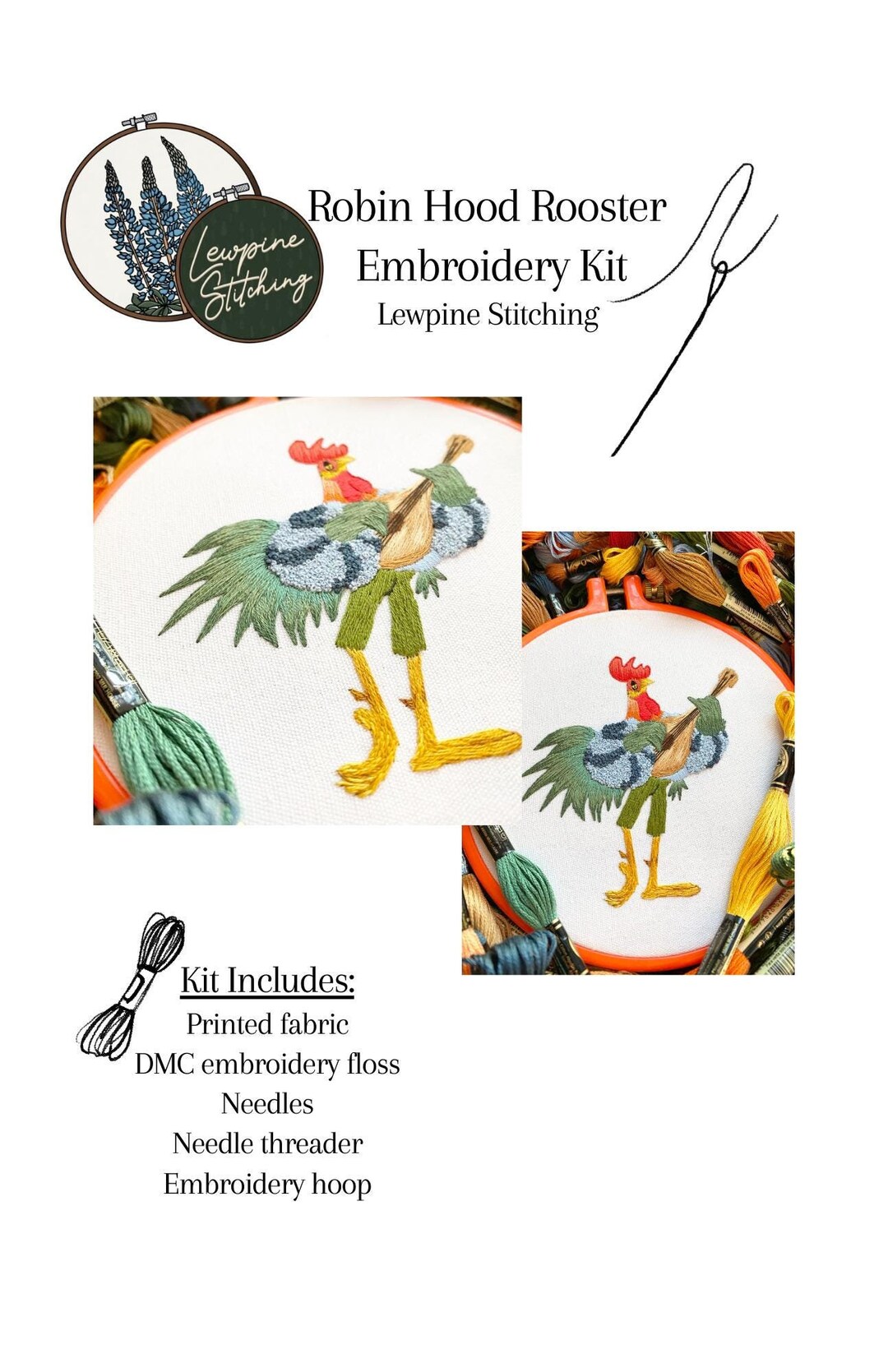 Alan-a-dale Embroidery Kit - Etsy