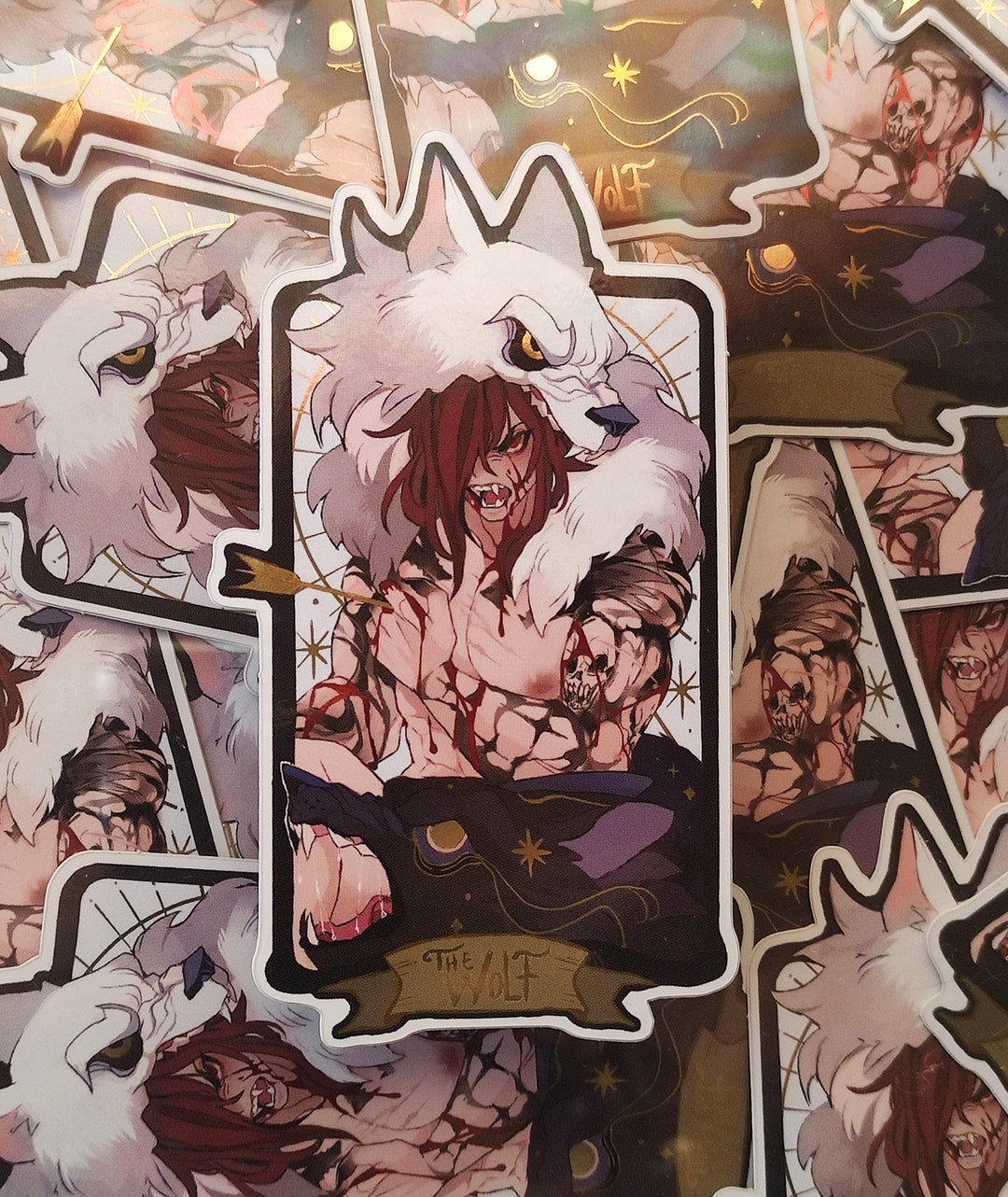 The Wolf / UV Effect / Vinyl Sticker / Buff Guy / Fantasy / Stickers ...