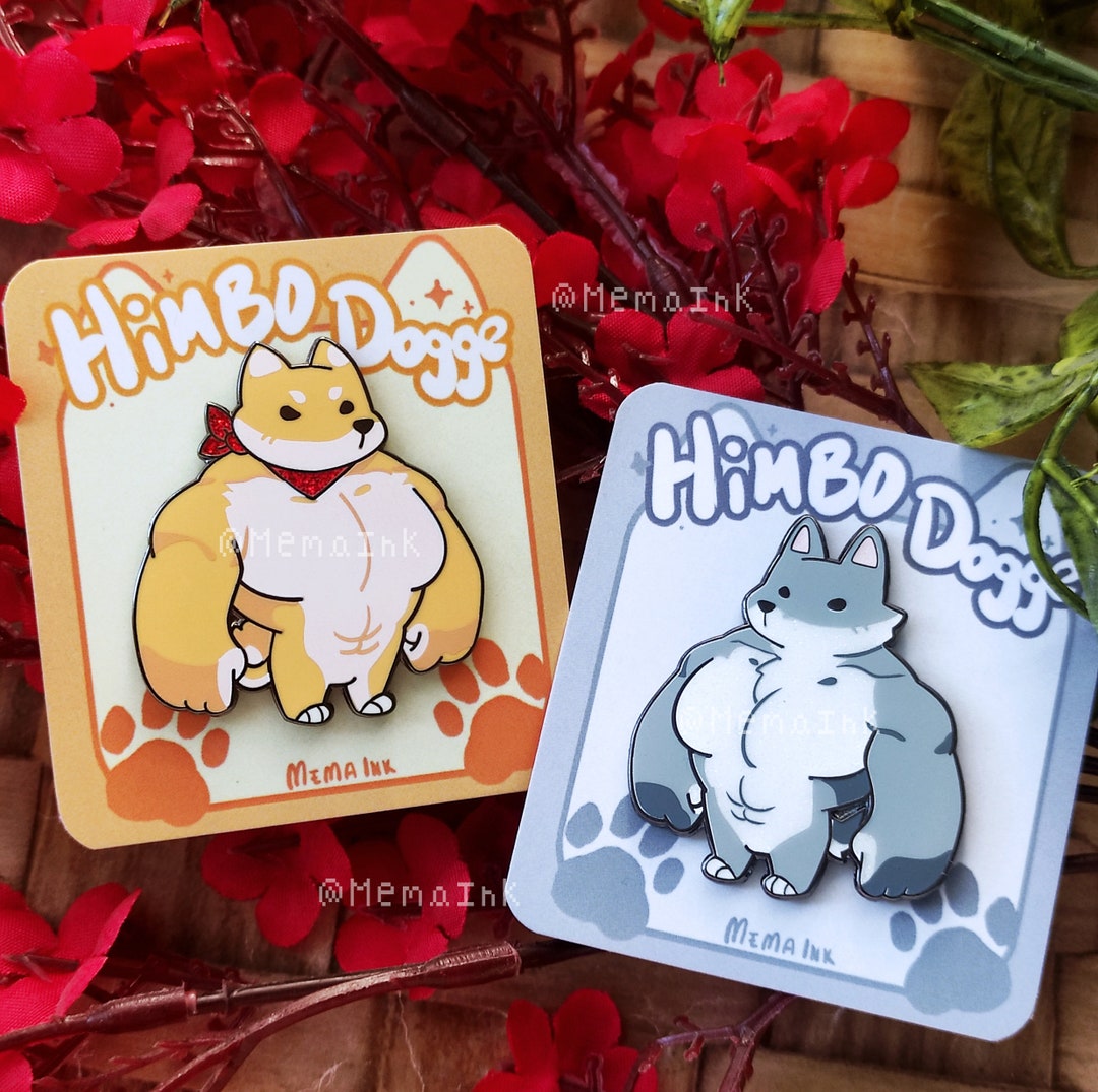 Himbo Dogges / Hard Enamel Pin / Shiba / Wolf / Dog / Accessories ...