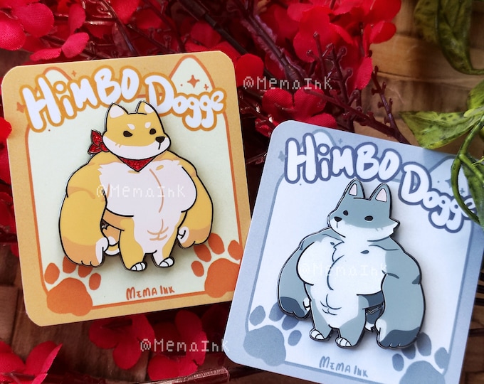 Himbo Dogges / Hard Enamel Pin / Shiba / Wolf / Dog / Accessories ...