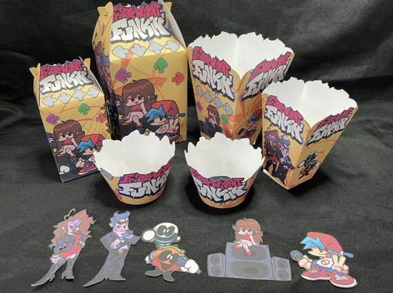 Home & Garden Party Supplies Cupcake Wrappers Popcorn Box FNAF/Five ...