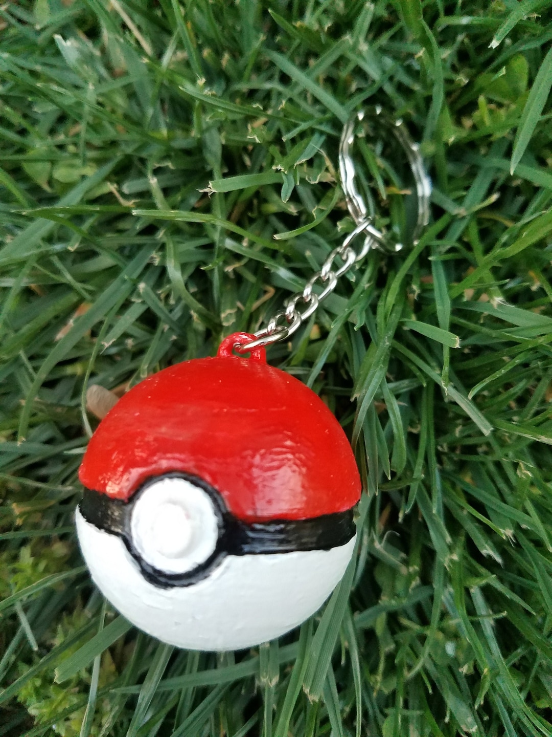 3D Printed Pokeball Keychain - Etsy