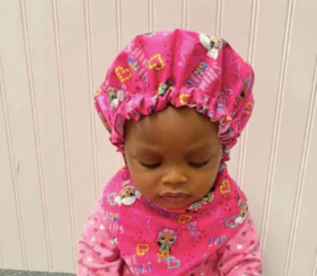 Mommy and Me Bonnet Set, Characters, Cotton and Satin, Elastic Band ...