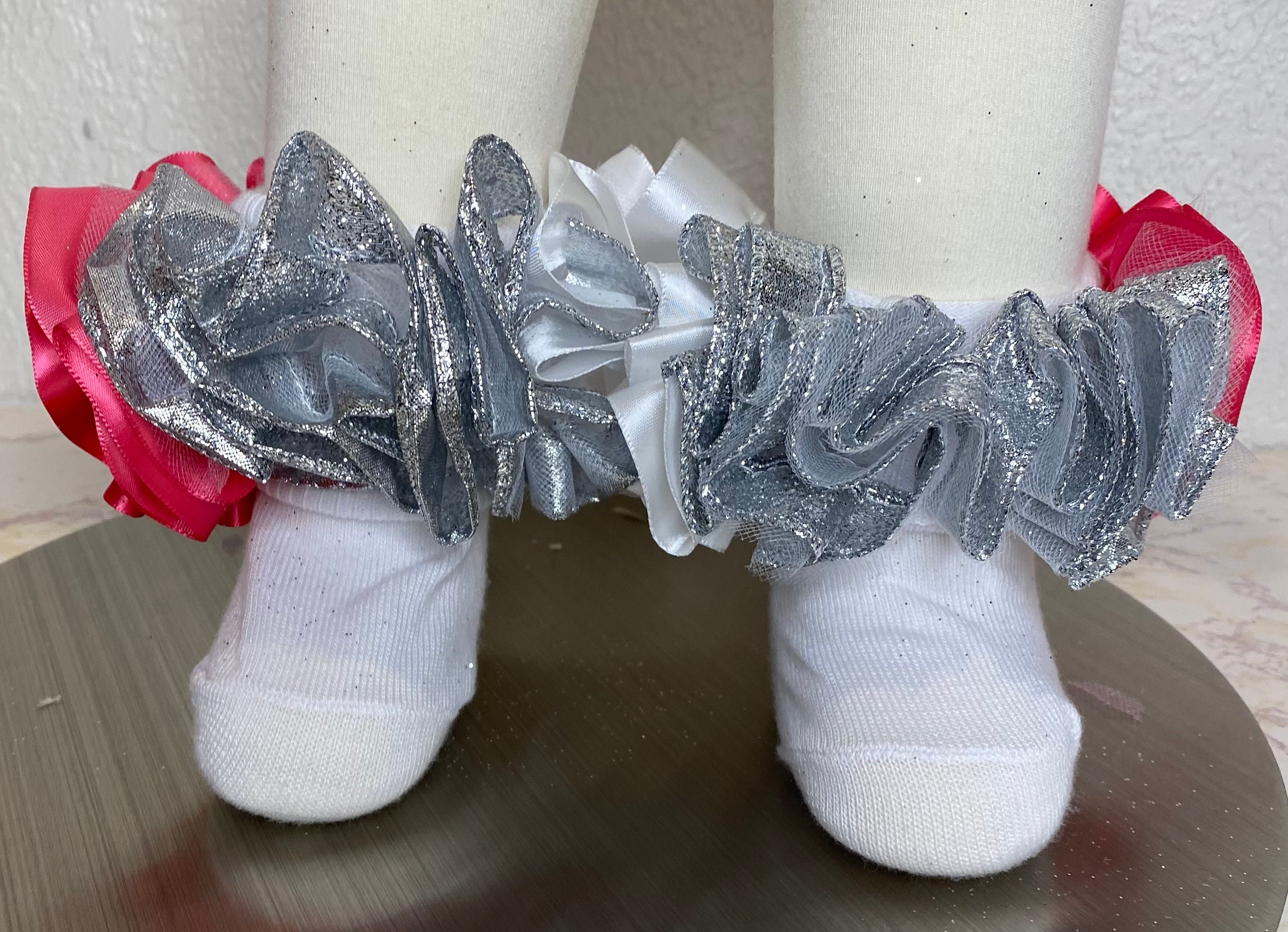 Ribbon Lace for Socks- Tutu Socks, Ribbon Socks, Dance Socks, Cheer ...