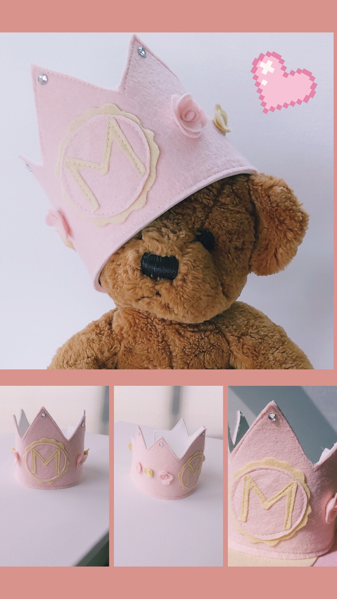 Cute Crowns for Your Little Princess. Ideal for Birthday Photoshoots or ...
