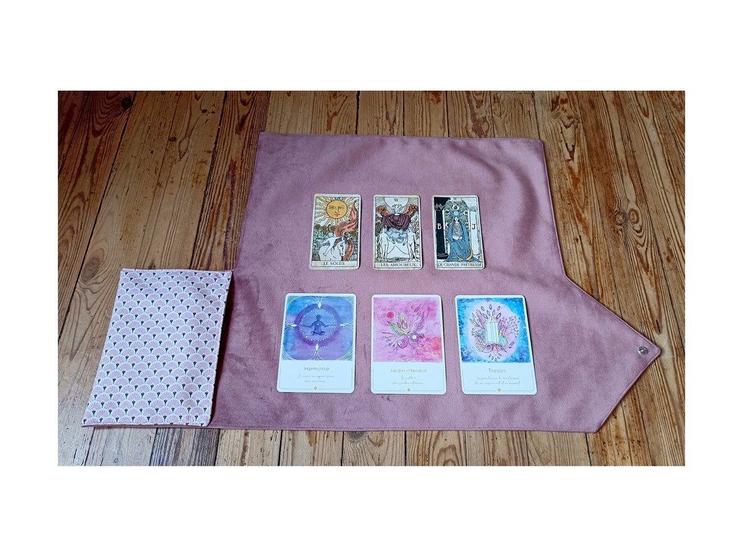 Tarot Pouch / Nomadic Drawing Pouch / Tarot Drawing Mat, Cards, Velvet ...