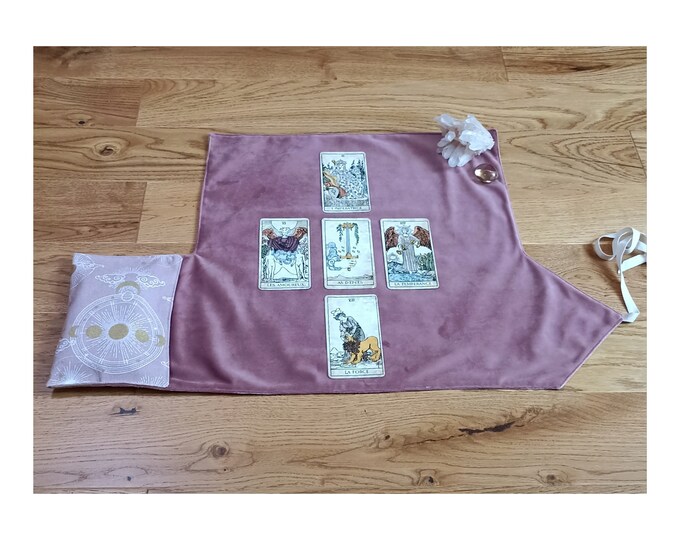 Tarot Pouch / Nomadic Drawing Pouch / Tarot Drawing Mat, Cards, Velvet ...