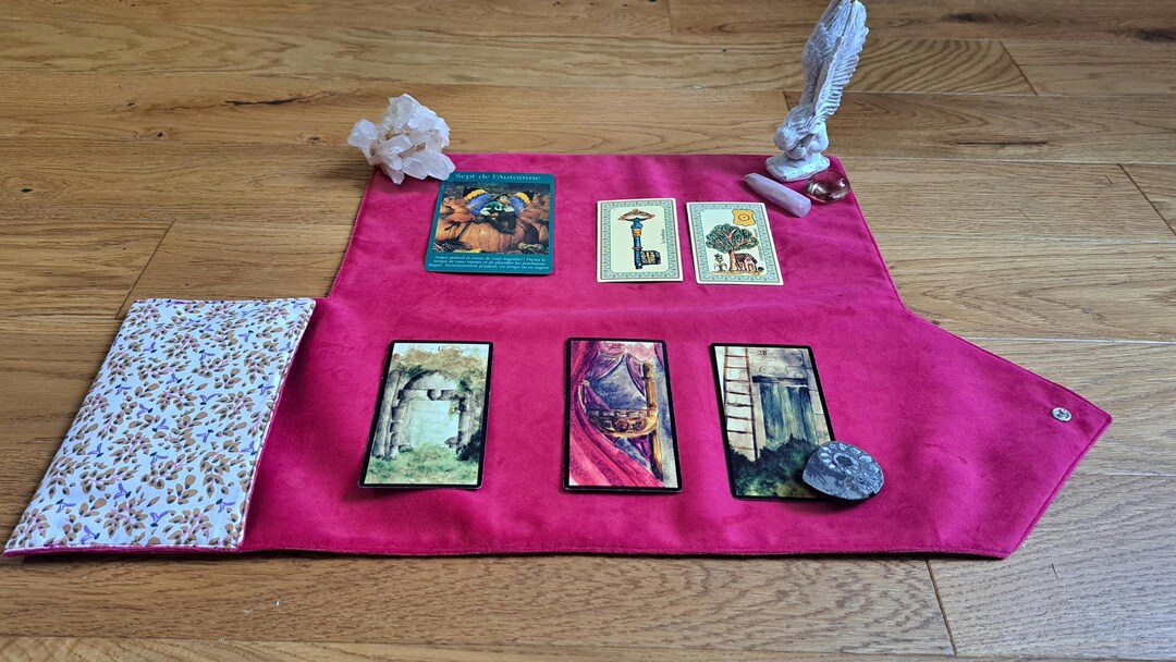 Tarot Pouch / Nomadic Drawing Pouch / Tarot Drawing Mat, Cards, Oracle ...