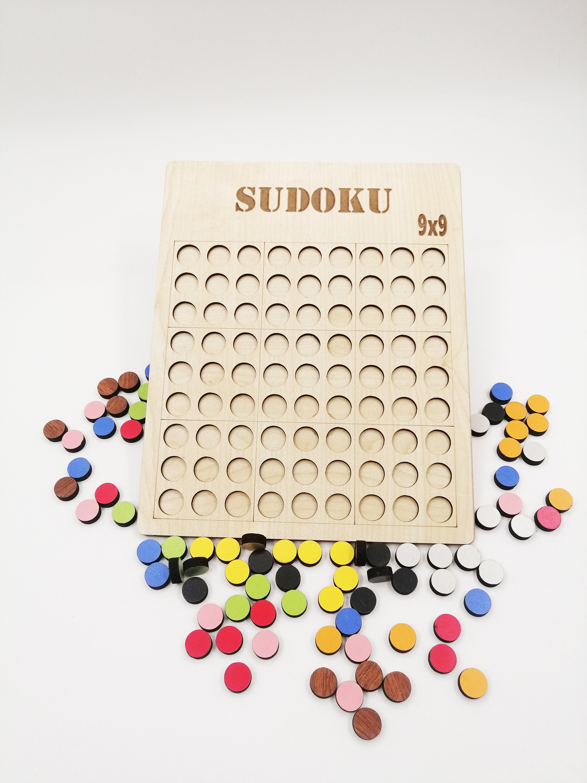 Colored Sudoku 9x9, Wooden Puzzle, Children’s Games, Educational ...