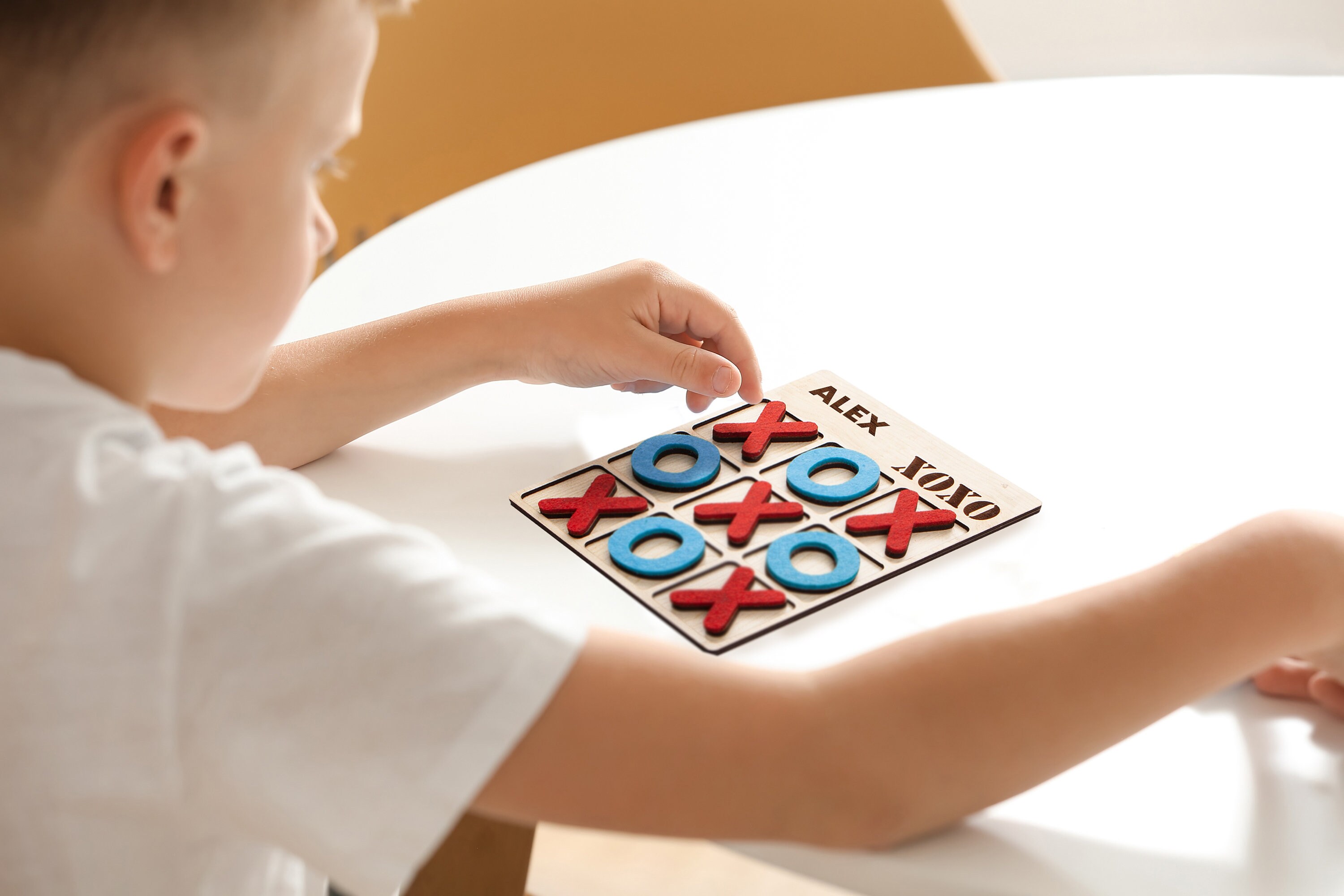 Educational Wooden Toy Custom 4 Mind Games in One - Etsy