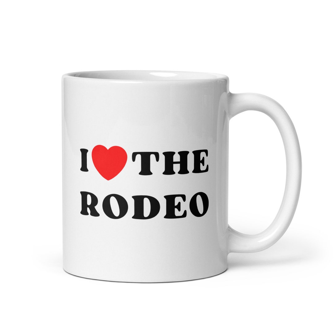 I Love the Rodeo Mug, Western Cowboy Coffee Cup, Rodeo Enthusiast Gift ...