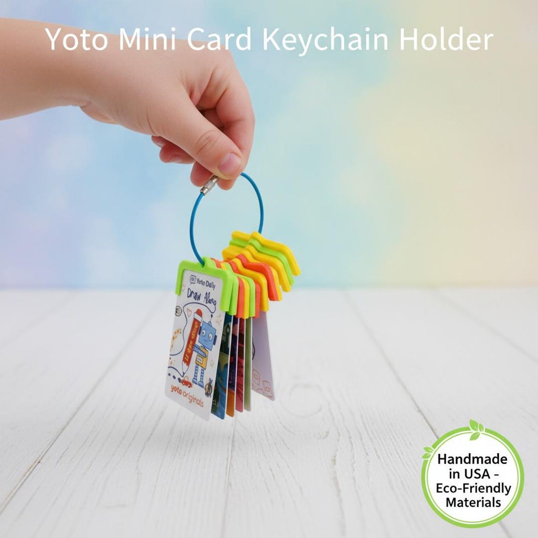 Yoto Mini Card Keychain Holder – Eco-friendly, Handmade in USA, Fits ...