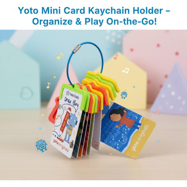 Yoto Mini Card Keychain Holder – Eco-friendly, Handmade in USA, Fits ...