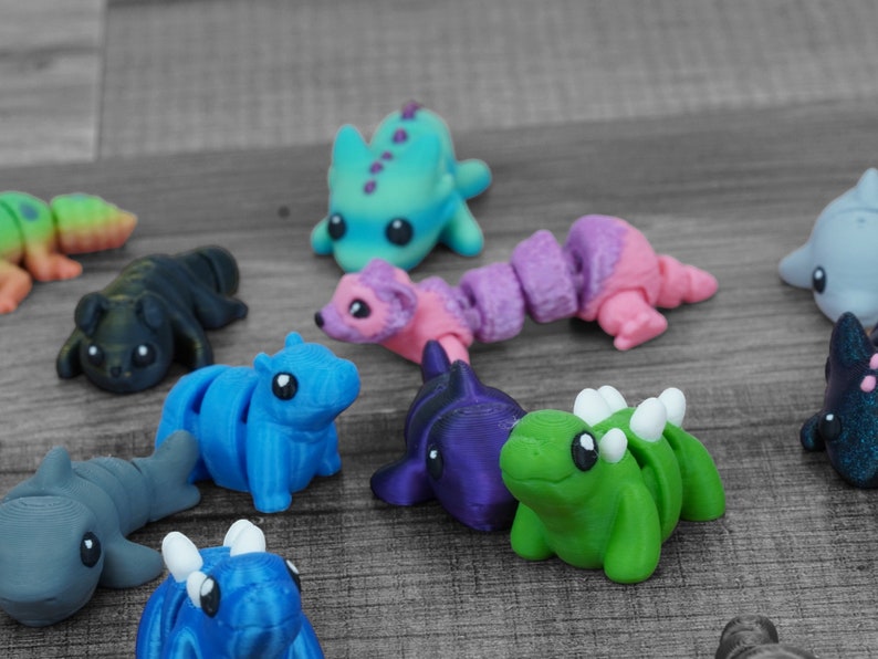 3D Printed Articulating Animal Fidget Toy: Eco-friendly Desk Decor - Etsy