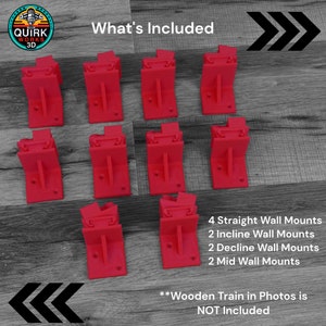 Eco-friendly Wooden Train Track Wall Mounts: Brio, Thomas, Ikea ...