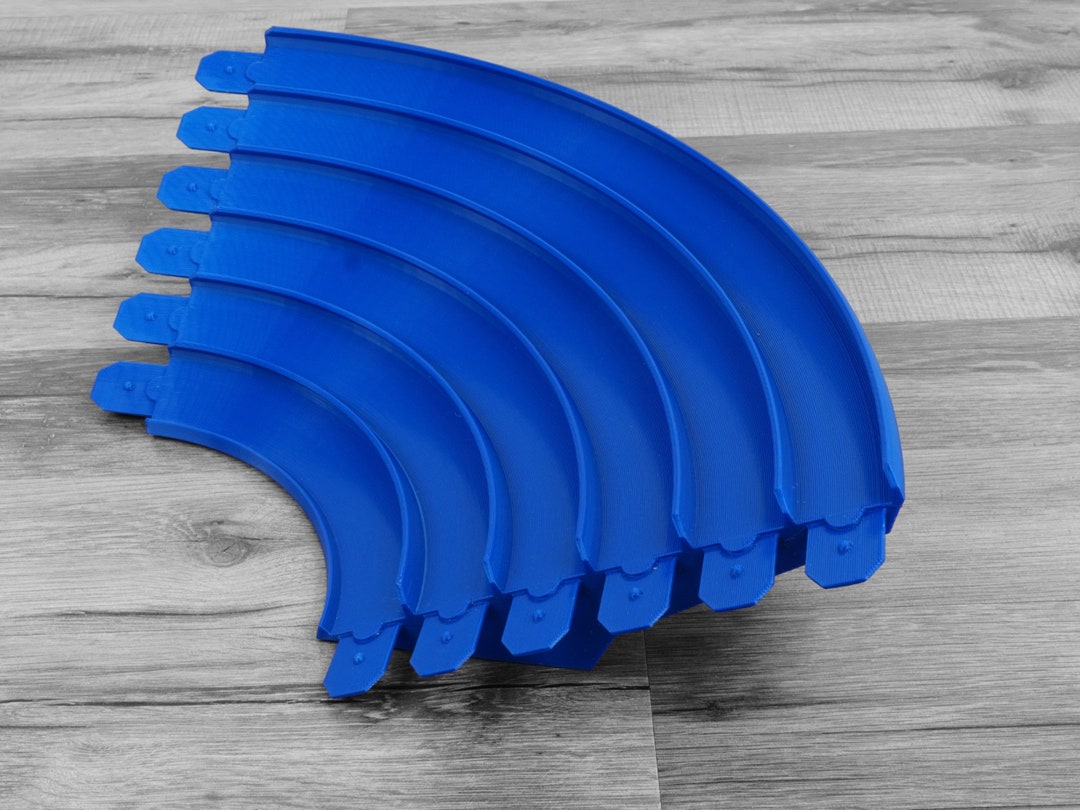 Ultimate 90 Deg 6-lane High-bank Turn for Hot Wheels Track - Made From ...